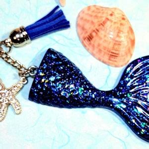 Mermaid Tail Custom Keychain Mermaid Lovers Gift Beach Life Custom