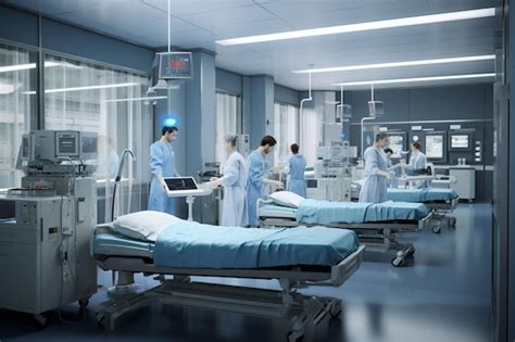 Premium Photo Inclusive Medical Simulation Lab Showcasing Generative Ai