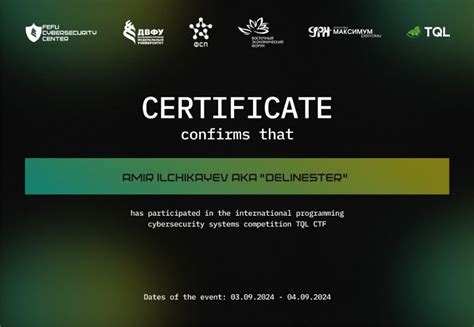 Amir Ilchikaev On Linkedin Tqlctf Ctf Cybersecurity