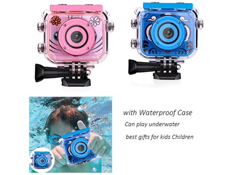 Mini Câmara Digital Web2o À Prova De Água Para Crianças Ecrã Lcd De 20