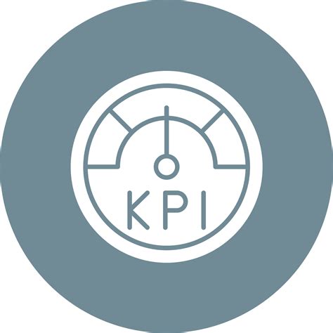 Kpi Glyph Circle Background Icon 17678539 Vector Art At Vecteezy
