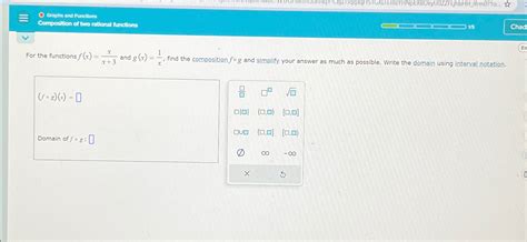 solved graphs and functionscomposition of two rational
