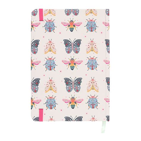Floral Bug Print A5 Notebook Something Different Wholesale