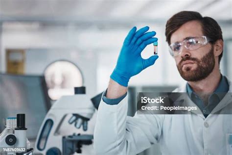 Photo Libre De Droit De Science Sang Et Adn Avec Un Médecin Au Travail