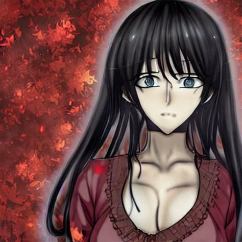 Anime Cleavage Girl Blank Template Imgflip
