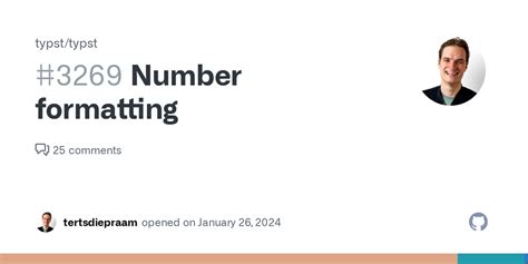 Number Formatting · Issue 3269 · Typsttypst · Github