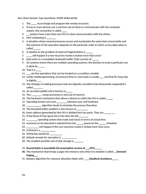 Mcq Pdf Scheduling Computing Process Computing