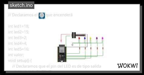 Potenciometro 3 Wokwi ESP32 STM32 Arduino Simulator