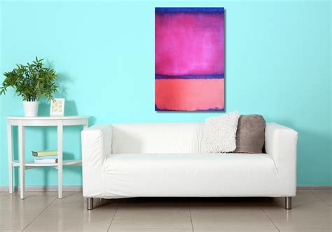 Mark Rothko Pink And Purple Reproduction Artsmark Rothko Canvas Etsy