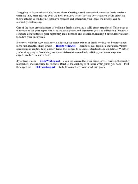 Essay Map Thesis Pdf