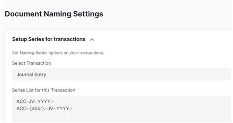 Document Naming Series With Company Abbreviation Erpnext Frappe Forum