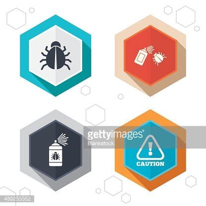 Bug Disinfection Signs Caution Attention Icon Stock Clipart Royalty Free Freeimages