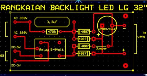 Skema Rangkaian Backlight Tv Led And Cara Mengukurnya