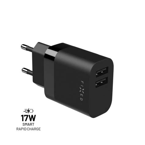 Síťová Nabíječka Fixed S 2xusb Výstupem 17w Smart Rapid Charge