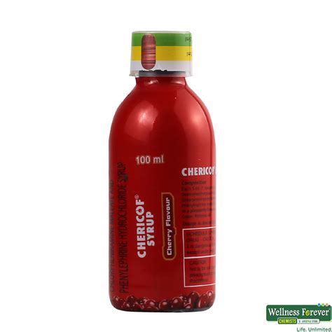 Buy Chericof Syrup 100 Ml Online At Best Prices Wellness Forever
