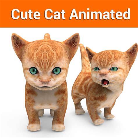 Cute Cat Free 3d Models Blender Blend Download Free3d