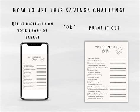 2024 Couples Sex Challenge Printable Kinky Sex Challenge For Couples