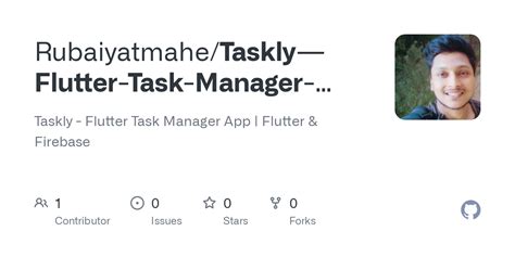 GitHub Rubaiyatmahe Taskly Flutter Task Manager App Taskly