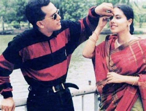 Bangladeshi Actor Salman Shah And Bangladeshi Actress Shomi Kaiser From
