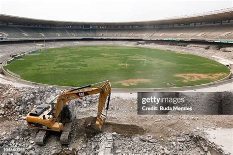 Maracana Stadium Undergoes Renovation Work Photos And Premium High Res