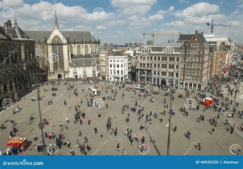 Dam Square In Amsterdam Editorial Photo Image Of Crowd 40920326
