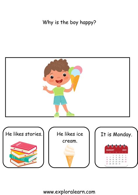Picture Comprehension Adventure Engaging Worksheets For Young Readers