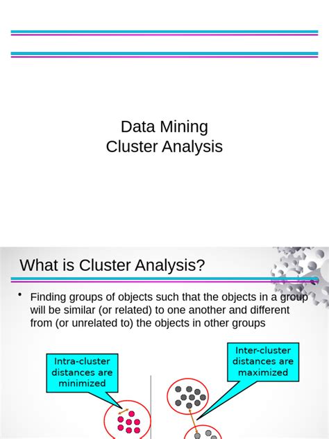 unit4 cluster analysis 10oct pdf cluster analysis theoretical