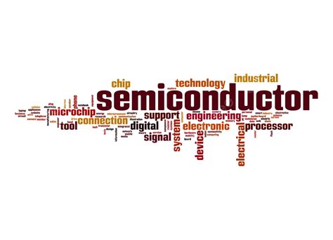 Semiconductor Word Cloud Industrial Semiconductor Device Photo
