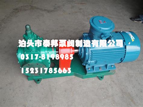 YHB齿轮泵 YHB500 YHB280 泊头市泰邦泵阀制造有限公司