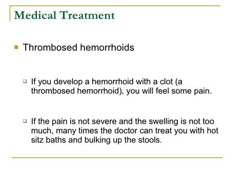 Thrombosed Hemorrhoid Excision