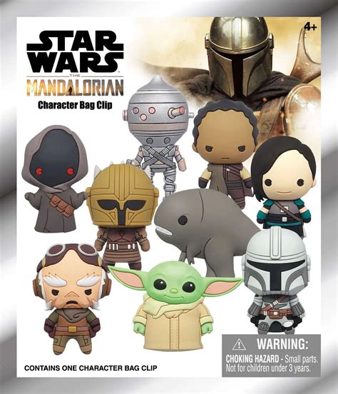 Star Wars 3d Figural Foam Bag Clip The Mandalorian Series 1 Mystery Box