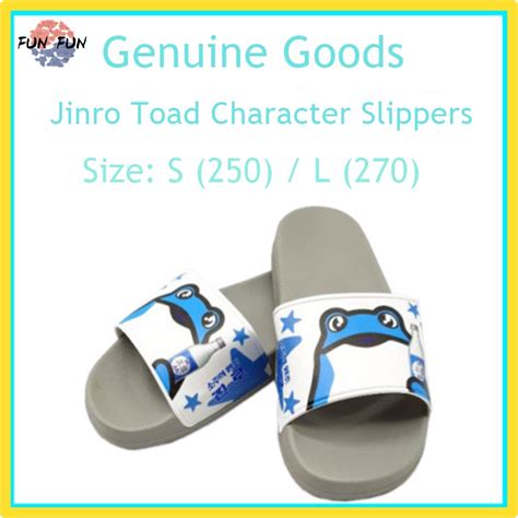 Genuine Goods Jinro Toad Character Slippers Size S 250 L 270