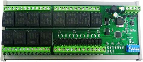 Modulo Relè Modbus Rtu Su Scheda Io Rs485dc 12v 24v 12di 12do Scheda