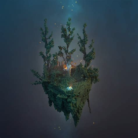 I Created A Small Scene With A Fantasy Character In Magicavoxel Then