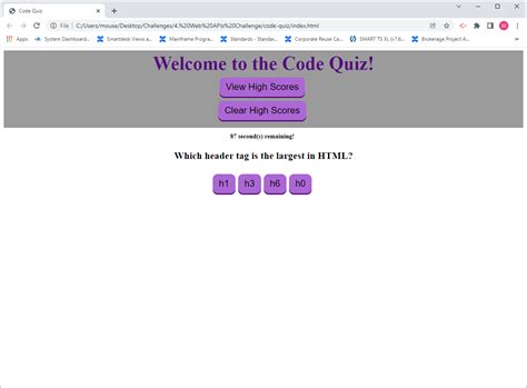 GitHub Mouse0226 Code Quiz GitHub Mouse0226 Code Quiz