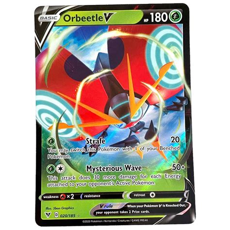 Orbeetle V 020 185 Single Pokémon Vivid Voltage Ultra Rare NM eBay