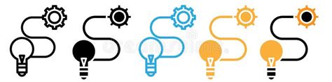 Implementation Icon Logo Set Vector Stock Vector Illustration Of