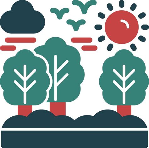Forest Preservation Glyph Two Color Icon 39536087 Vector Art At Vecteezy