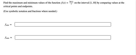 Solved In x х on the interval by comparing values Chegg com