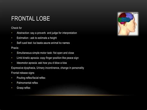 Higher Mental Function Pptx Brain And Nervous System Disorders