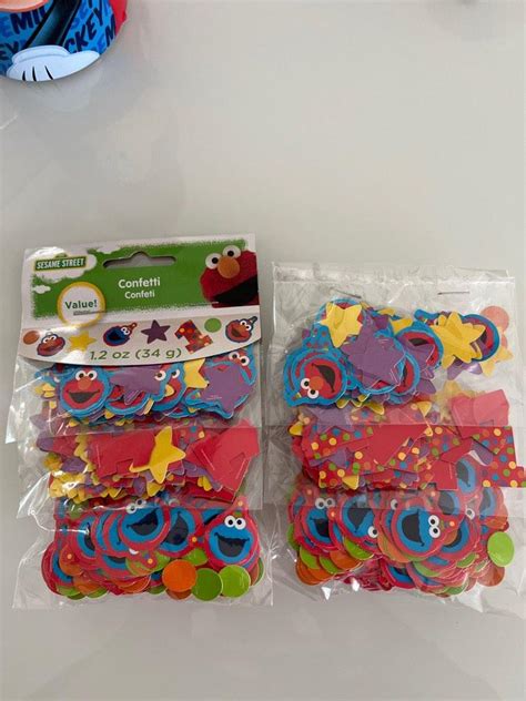 Sesame Street Confetti 5 For 2 Packs Hobbies And Toys Stationery
