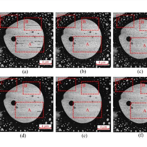 A Afm Image With Added Noise B Denoised Image Obtained By The