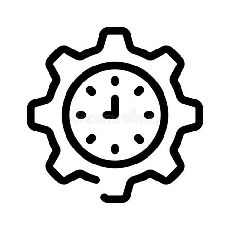 A Clock In Gears Symbolizing Time Management And Efficiency Stock