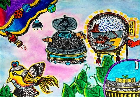 天空之城少儿画苑国际少儿书画大赛作品赏析 中国少儿艺教网 资讯