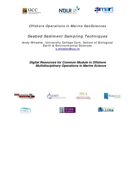 Seabed Sediment Sampling Techniques Offshore Operations In Marine