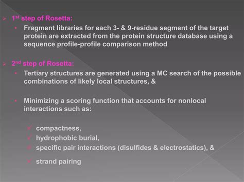 Protein 3 D Structure Prediction Ppt