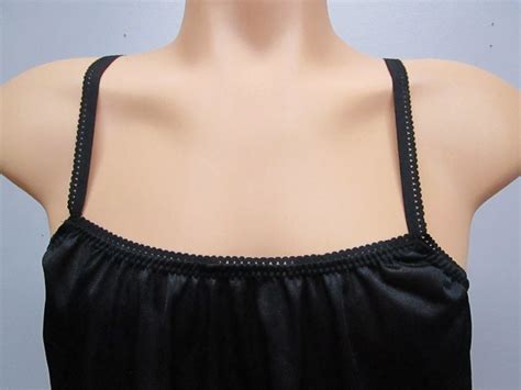 Men S Black Nylon Tricot Camisole Bikini Pantie Brand Etsy