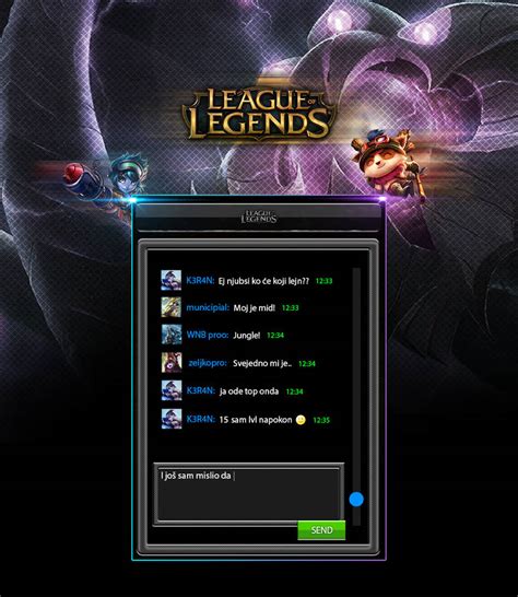 League Of Legends Chat Design By Muamerart On Deviantart