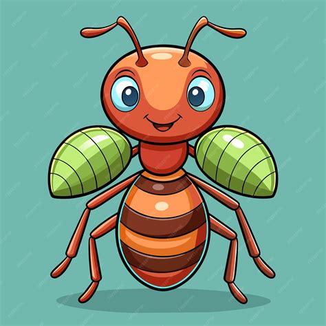 Premium Vector Cute Ant Cartoon Vector For Classroom