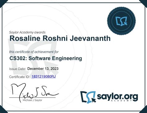 Rosaline Roshni Jeevananth On Linkedin Softwareengineering Saylor